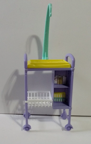 Barbie Doll Purple Baby Changing Table Station Nursery Mattel 2016 | eBay