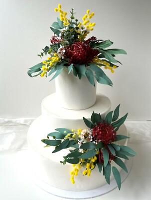 WEDDING CAKE TOPPER FLOWERS WEDDINGS CAKES DECORATIONS AUSTRALIAN ...