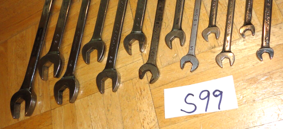 Matco Tools 13 Piece SAE Short Combination 6 Point Wrench Set 1/4 to 7/ ...