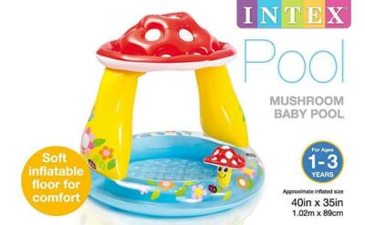Intex 40" x 35" Mushroom Baby Pool w/shade for Ages 1-3 78257318094| eBay