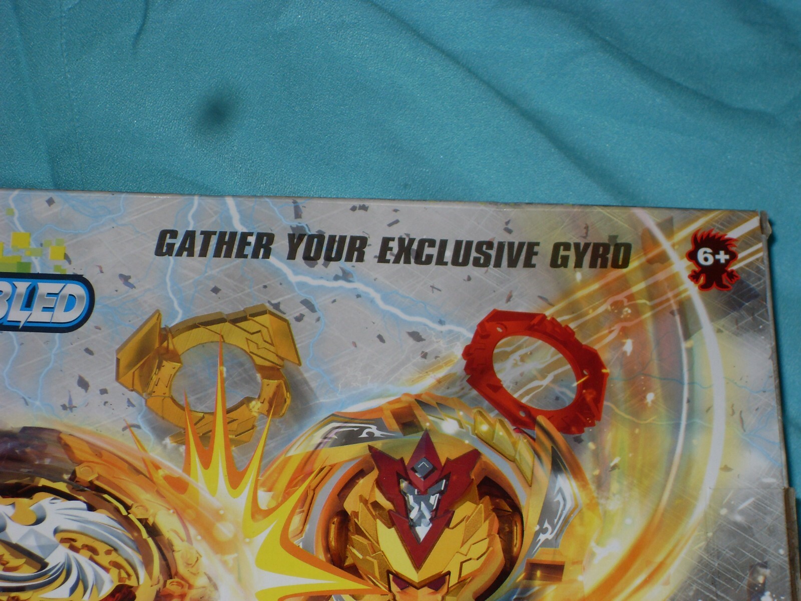 Metal Assembled Gyro- Burst Gold Gyro 4 Golden Gyros,Launcher and Arena ...