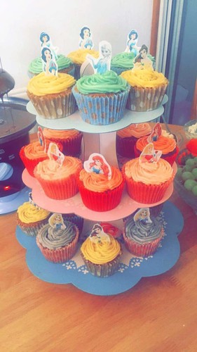 30 X Disney Princess Half Body Stand up Edible Cupcake Toppers Fairy ...