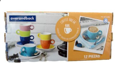 Over and Back Coffee Break 12 Piece Espresso Cup and Saucer Set | eBay