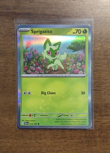 Pokemon TCG - Sprigatito 013/198 Scarlet & Violet SVI EN - Holo Rare ...