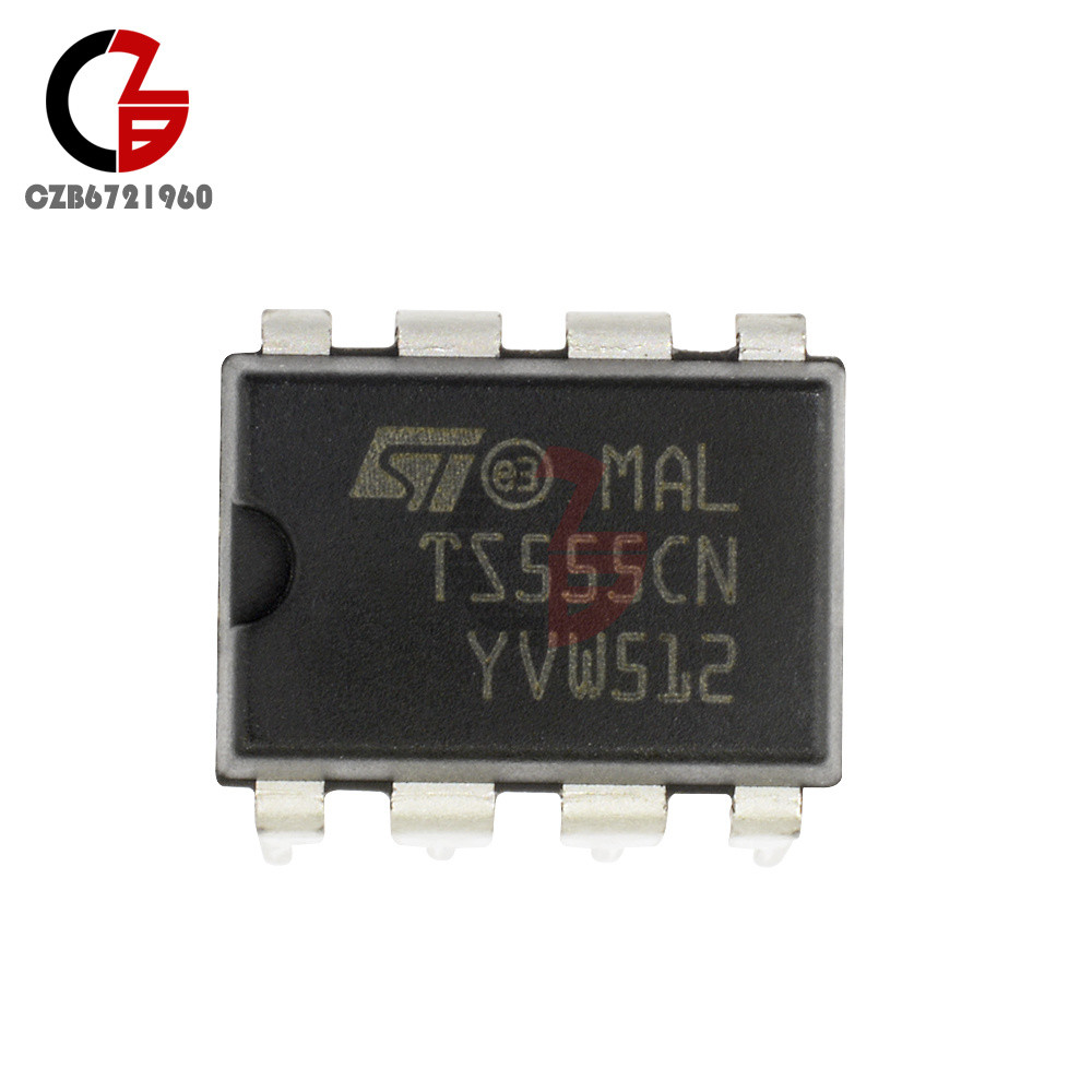 10Pcs TS555CN 555 DIP8 ST IC, TIMER LOW POWER CMOS NEW CZ | eBay