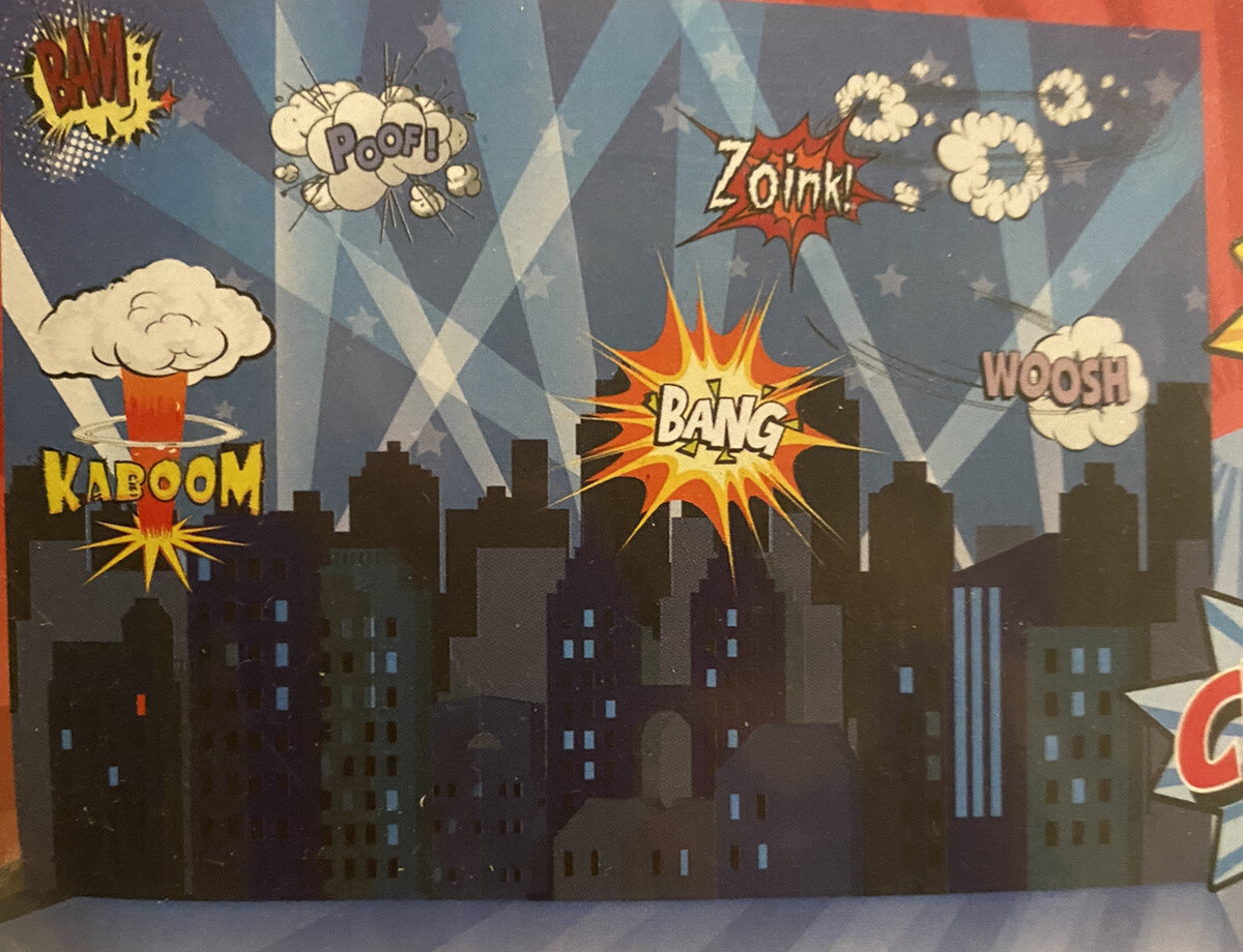 Superhero Cityscape Mural
