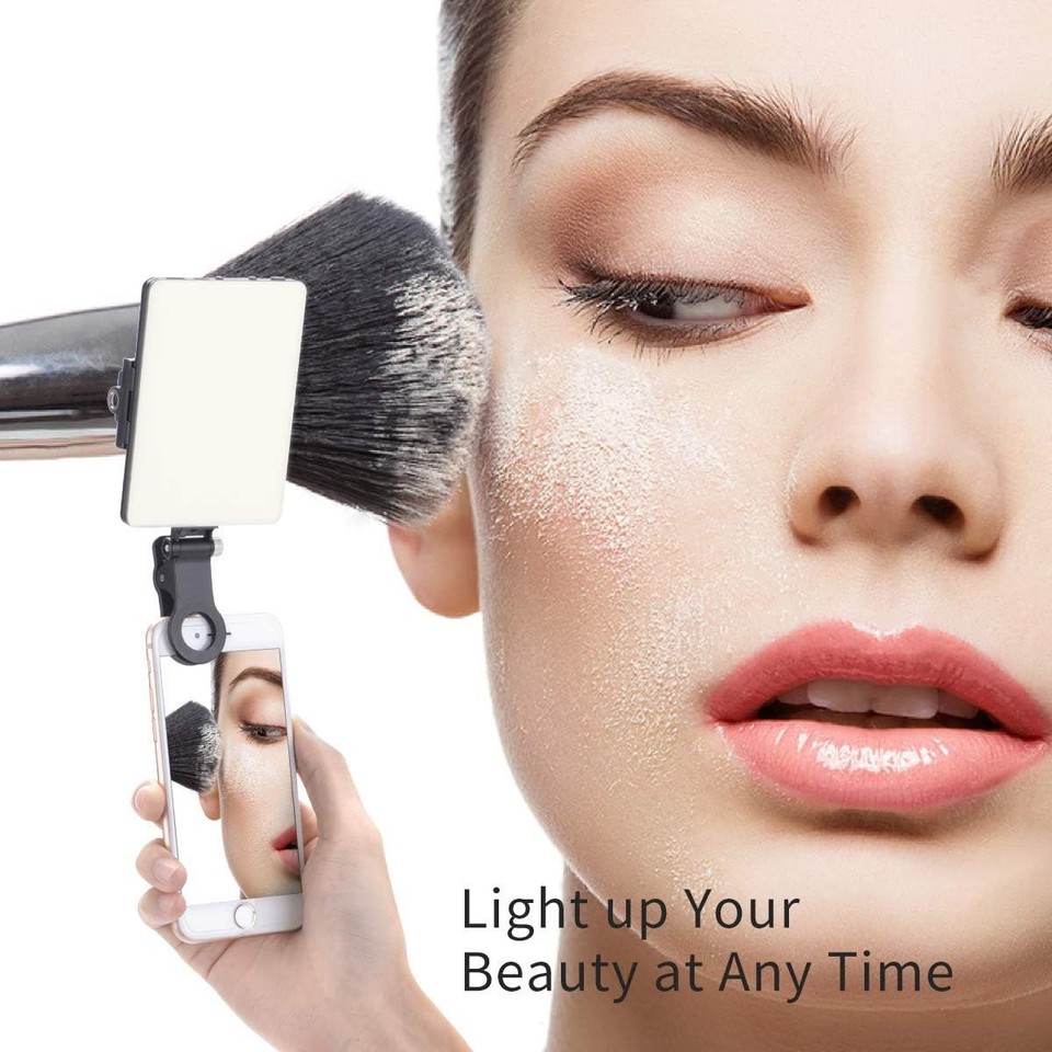 60 LED High Power Rechargeable Clip Fill Video Conference Light with ...