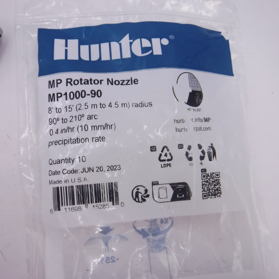 10 Pack Hunter Adjustable Rotator Nozzles MP1000-90 8-15' | eBay