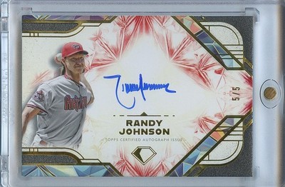 Randy Johnson 2025 Diamond Icons on Card Auto Autograph Diamondbacks 5/ ...