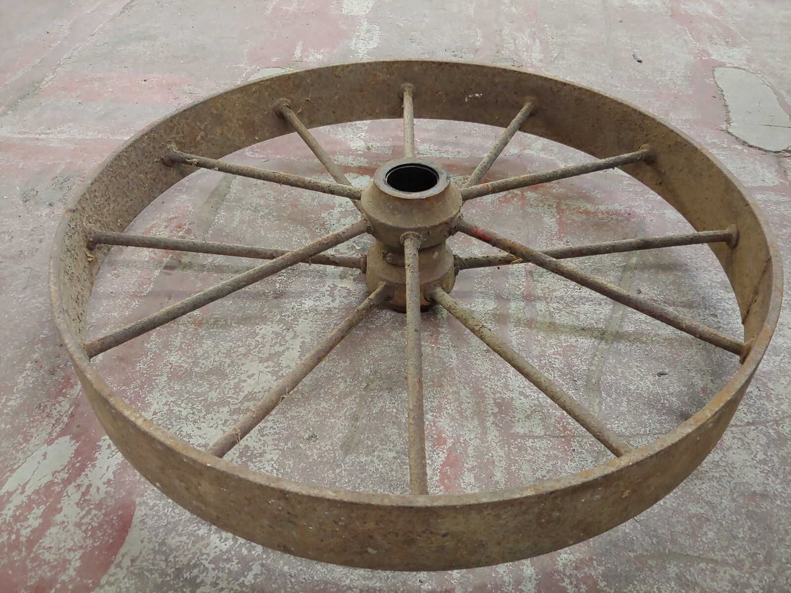 Antique farm Equipment or Industrial equipment wheels, 28 inches tall ...