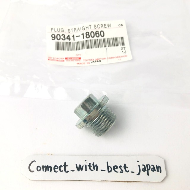 Genuine Toyota Plug Straight Screw 90341-18060 for sale online | eBay