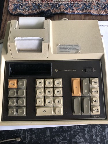 Vintage Texas Instruments TI-5040 Thermal Printing Calculator | eBay