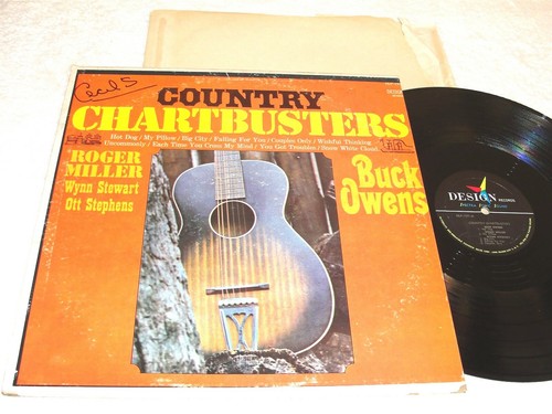 "Country Chartbusters" 1960's LP, Nice EX!, on Design, Various Artists ...