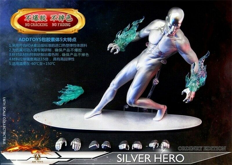 ADD TOYS 1/6 AD05 Silver Surfer Norrin Radd Normal Ver. Action Figure ...