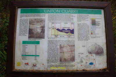 Photo 12x8 Information board, Linton Quarry Gorsley Common A large ...