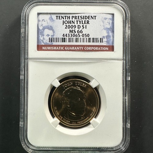 2009-D $1 John Tyler Presidential Dollar, NGC MS66 (85233) | eBay