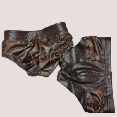 Men's Gay Hot Leather Underwear Real Sheep Leather Thong Gay Leather Wear | eBay