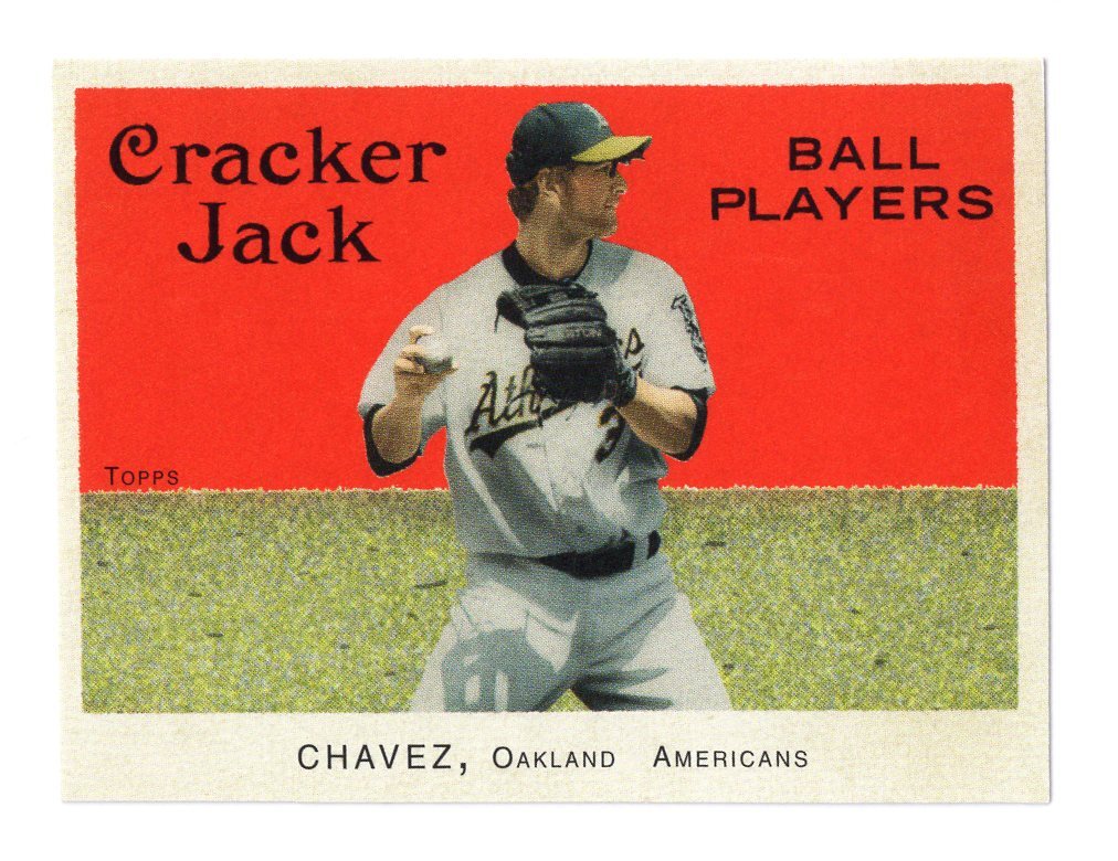 2004 Topps Cracker Jack Mini Stickers #88 Eric Chavez | eBay