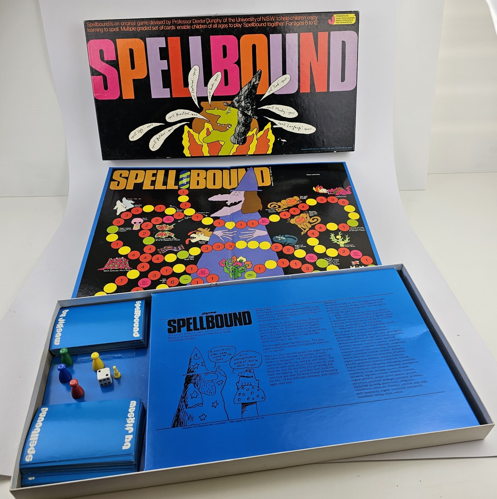 Vintage Spellbound Board Game Educational - Complete Kids Spelling ...