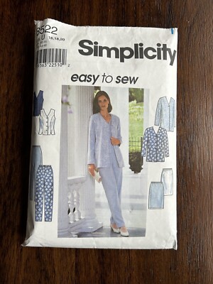Simplicity Sewing Pattern 8522 Ladies Top Jacket Skirt Pants Sz 16/18 ...