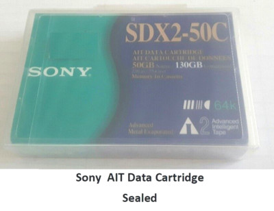 Genuine Sony SDX2-50C AIT-2 Data Cartridge 50/130 GB with Memory Chip ...