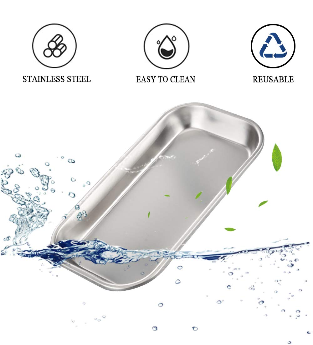 3-Pack Medical Tray Stainless Steel Dental Lab Instruments Surgical ...