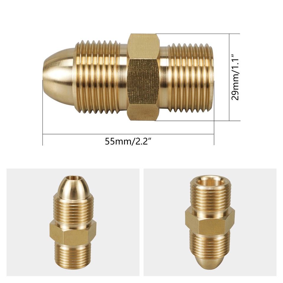 G5/8-14 Adapter To CGA580 Adapter For G5/8-14 Fitting Nitrogen Cylinder ...