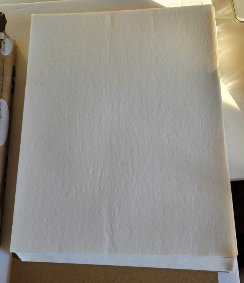 3 Stacks Typewriter Paper Onion Skin Cockle Finish 8.5 X 11 Canary and ...