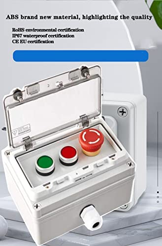 Push Button Box Start Stop Red/green instantaneous emergency stop ...