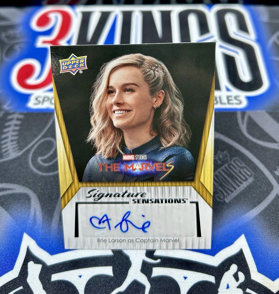 2024 Upper Deck Marvel Signature Sensations Brie Larson Captain Marvel ...