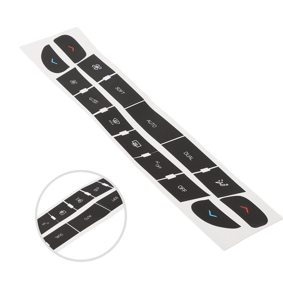 Interior Button Fix Car Button Stickers Car Control Button Repair OEM ...