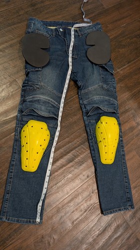 Winx Wheels Mens Moto Pants Motorcycle Dark Jeans Pads Included 32x30 ...