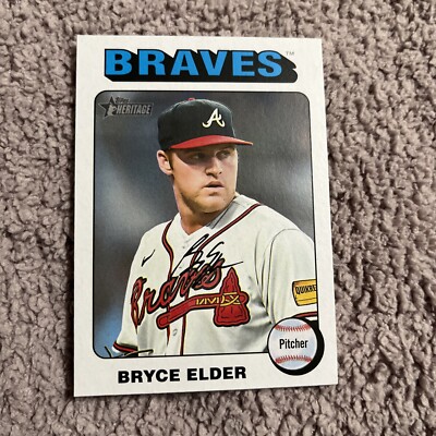 2024 Topps Heritage Bryce Elder White Border Parallel #329 - Atlanta ...