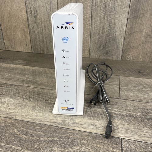Arris Surfboard SVG2482AC DOCSIS 3.0 Cable Modem & Wi-Fi Router W/Power ...