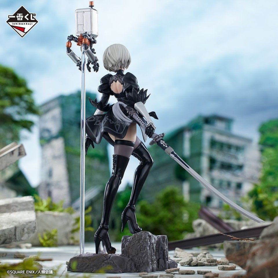 Ichiban Kuji NieR:Automata Ver1.1a 2B and Pod 042 Figure 17cm New 2024 ...
