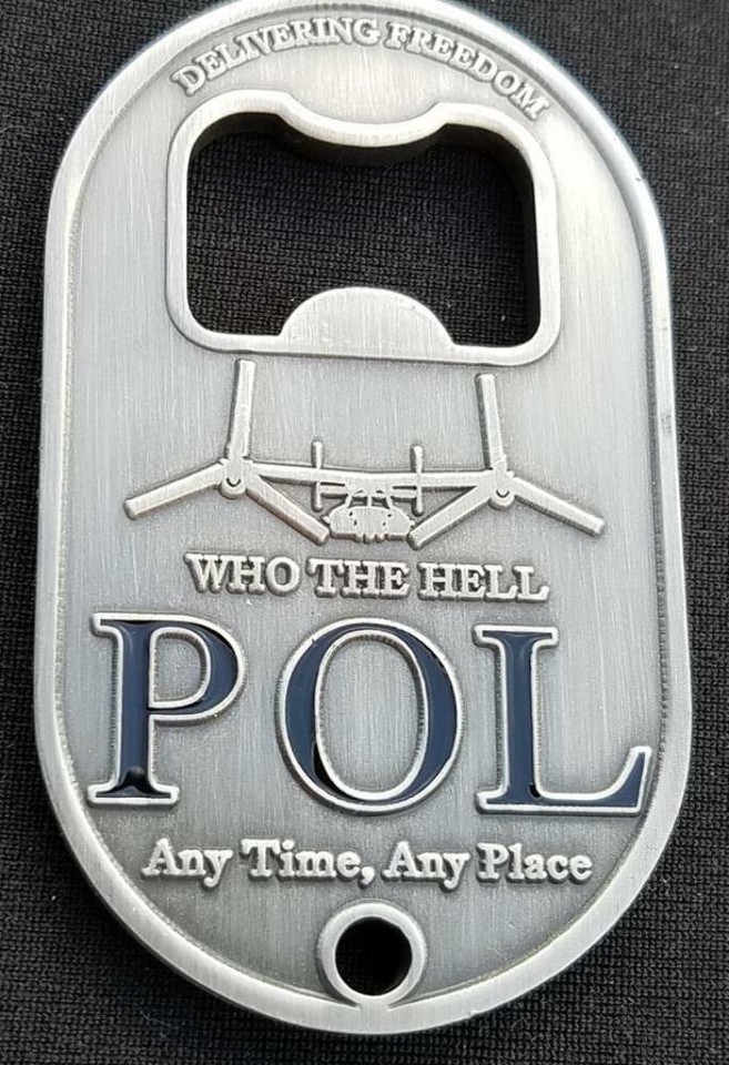 USAF AFSOC POL Bottle Opener Challenge Coin | eBay