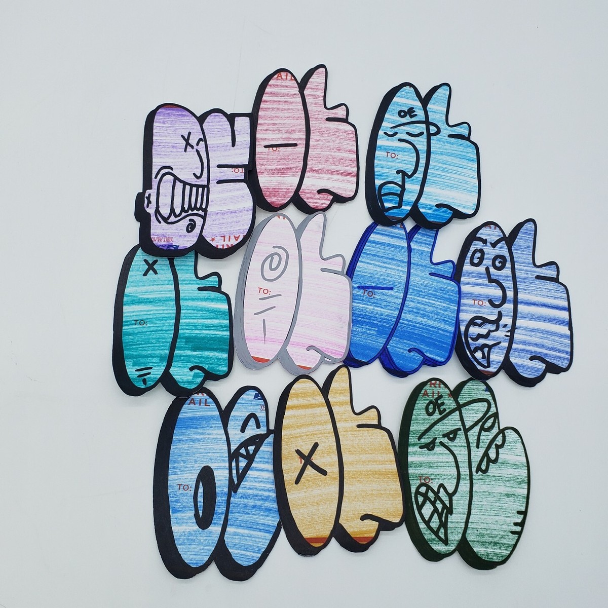 Graffiti Alphabet Throwie Stil