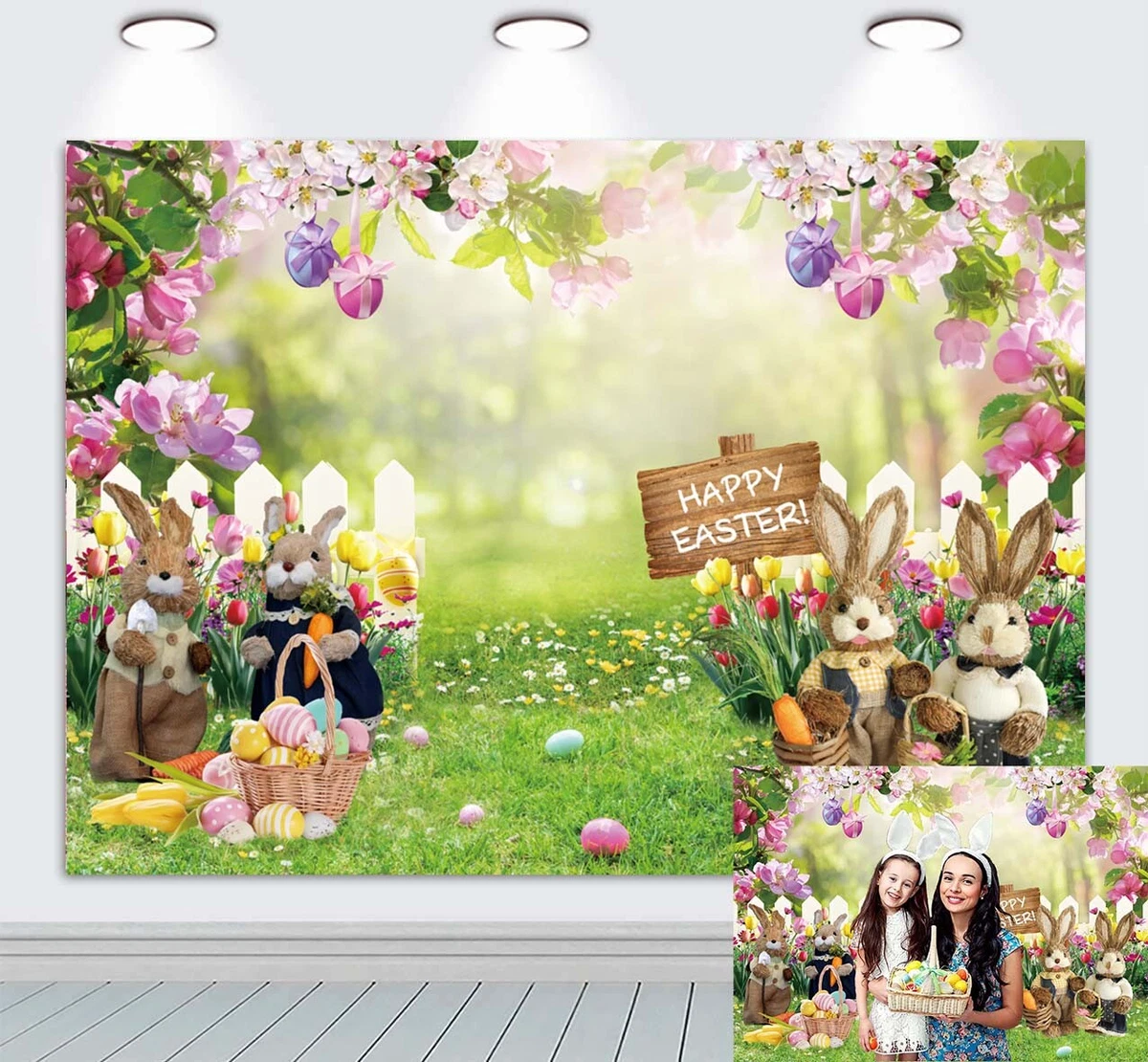 Easter Bunny Backdrops