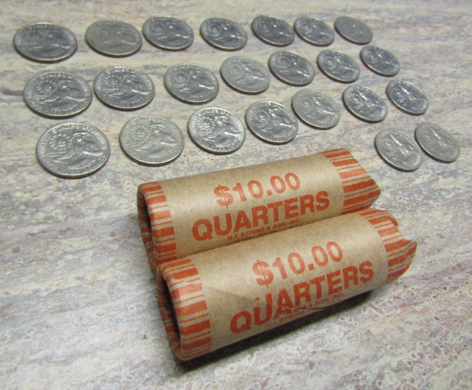Bicentennial Quarter Rolls Lot (P) - 103 Count - $25.75 Face Value | eBay