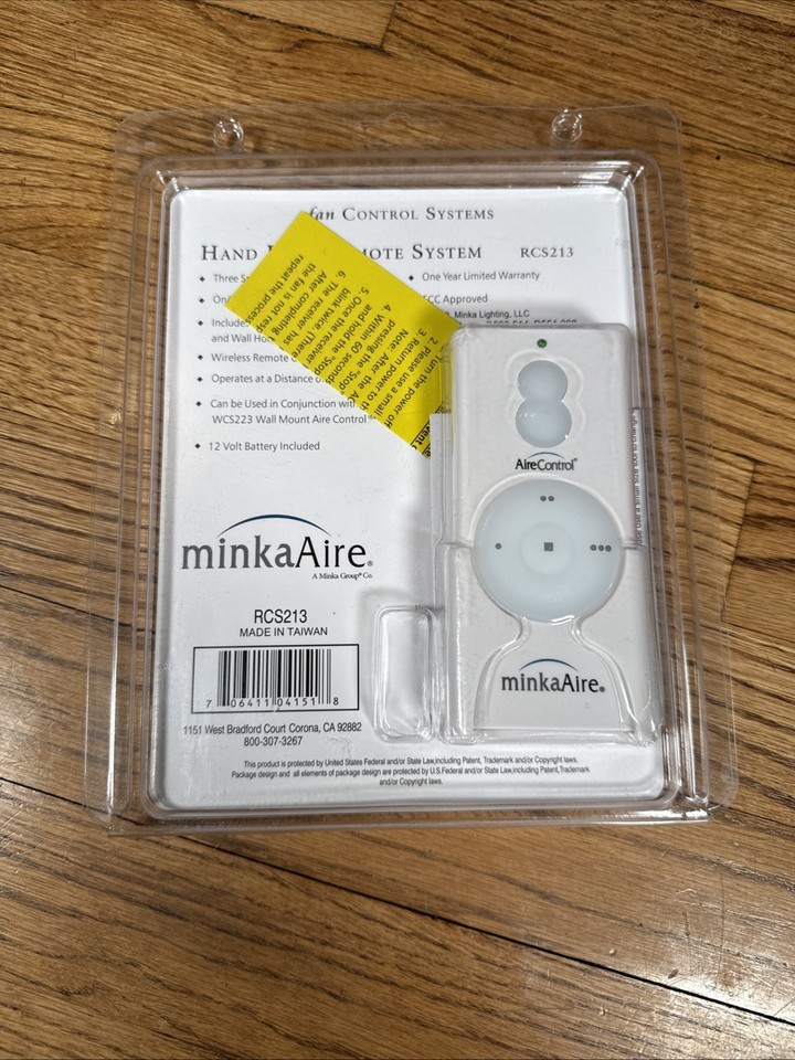 NEW Minka Aire AireControl Handheld Remote Fan Control RCS213 ...