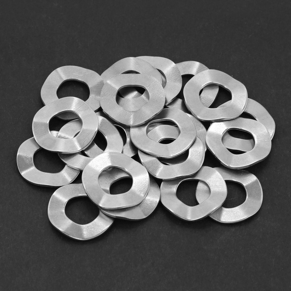 M10 20pcs Stainless Steel Wave Washer Gasket Spring Washers Lock Tools ...