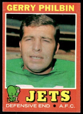 1971 TOPPS GERRY PHILBIN NEW YORK JETS #98A | eBay