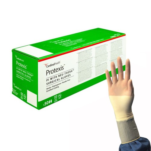 Protexis PI with Neu-Thera Polyisoprene Surgical Glove, Size 6.5, Ivory ...