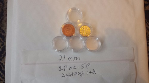 Coin capsules 21 mm Coins Holder Capsules Coins Boxes 21mm perfect for ...