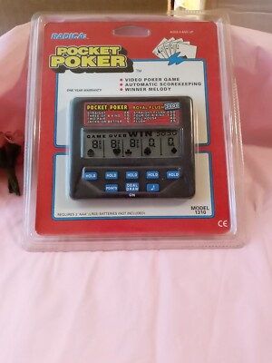 Vintage Radica Pocket Poker Royal Flush 3000 Electronic Handheld Game WORKS! | eBay
