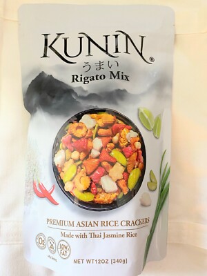 KUNIN Rigato Mix premium rice crackers Thai jasmine rice cracker 12oz ...