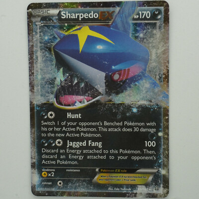 Sharpedo EX 91/160 Holo Ultra Rare XY Primal Clash Pokemon Card | eBay