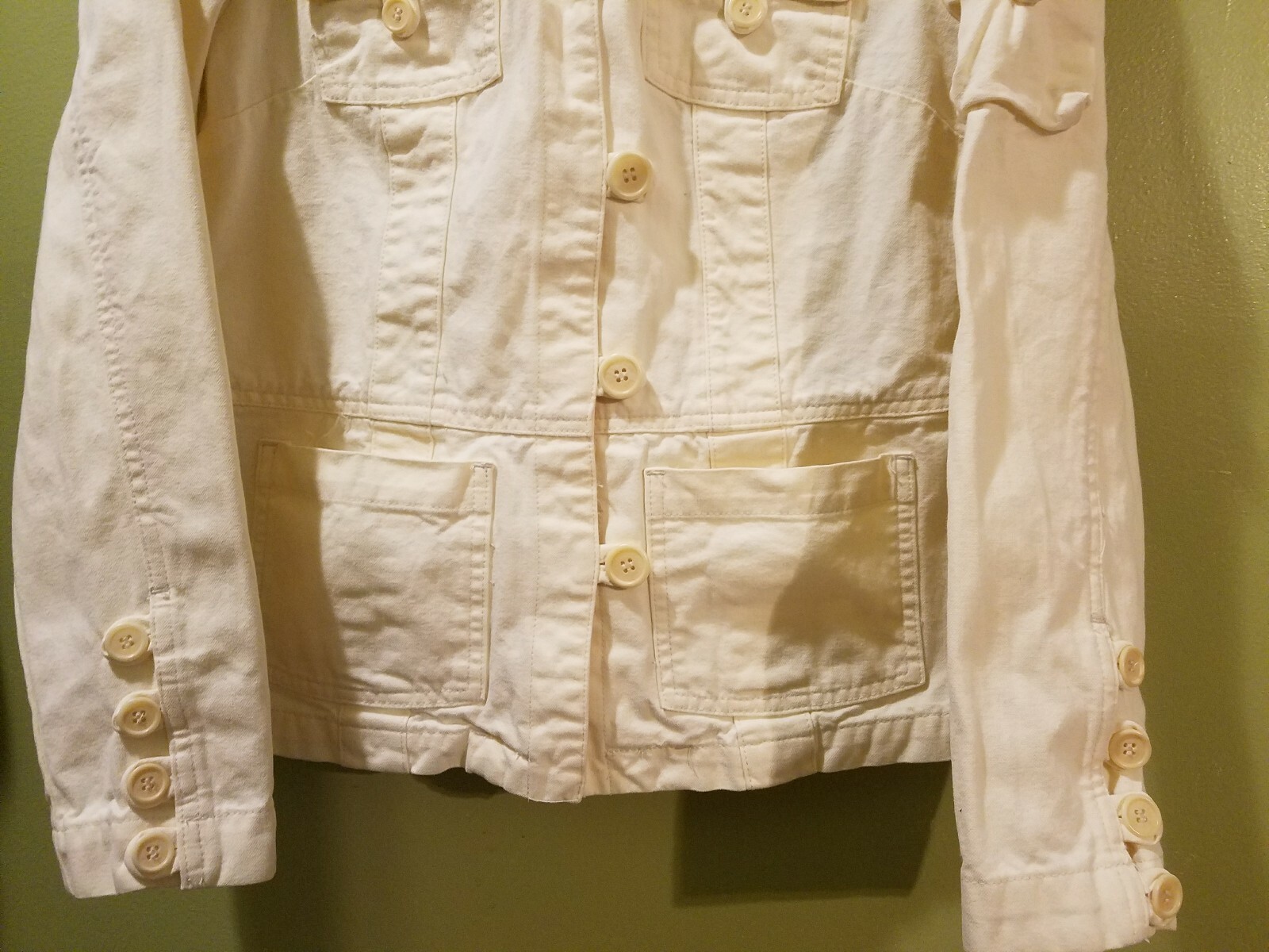 Sundance Catalog Womens Size 6 Pink Light Yellow Denim Jean Jacket | eBay