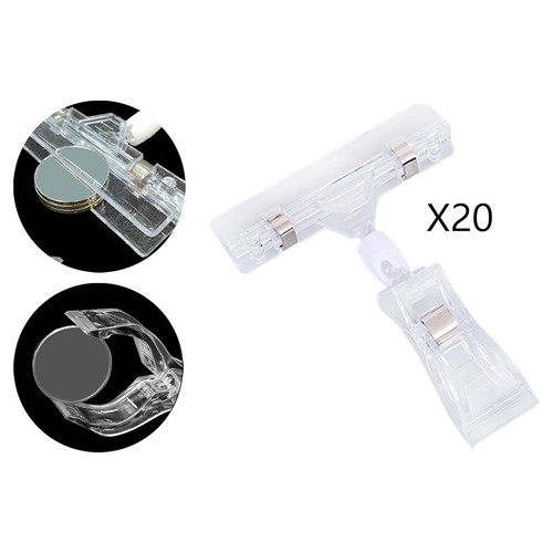 20Pcs Merchandise Sign Clips Price Tag Clips for Baskets Shops Retail ...