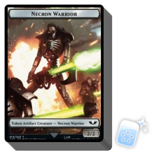 10 pcs Necron Warrior Insect Token Warhammer 40000 40k Magic MTG MINT ...
